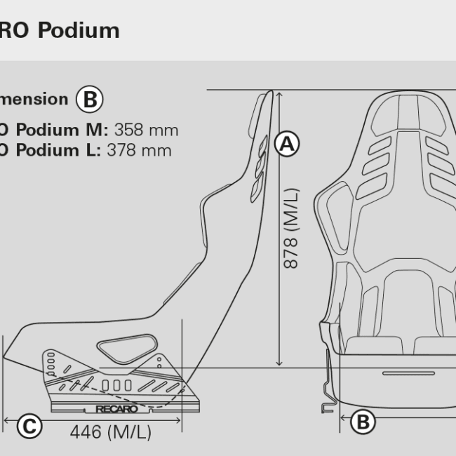 RECARO Podium CF - VERSUS Performance